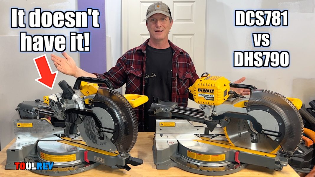 DEWALT 60V MAX 12” MITER SAW DCS781 vs DHS790 | ToolRev
