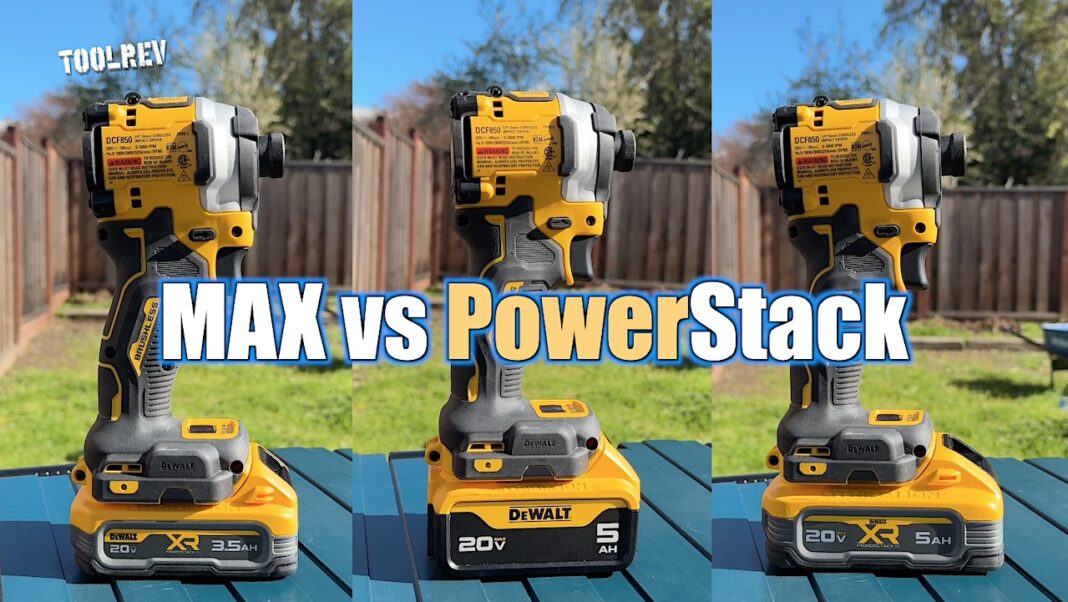DeWalt Battery Battle: Max vs PowerStack - ToolRev